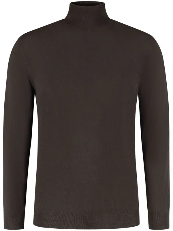 ZANONE Turtleneck Sweater - Brown