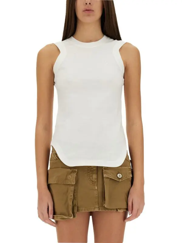 Attico Reese Tank Top - White