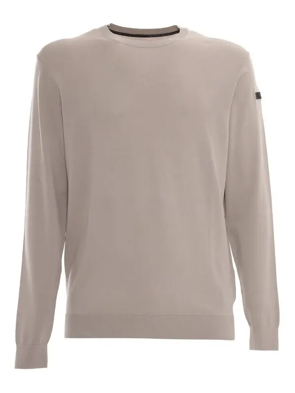 RRD Round Neck Knit Top - Beige