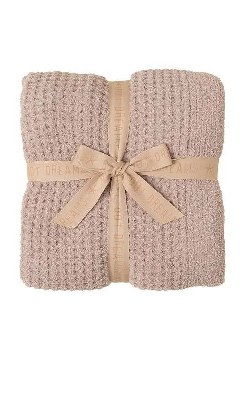 Barefoot Dreams Cozychic Waffle Throw In Rose - Willow