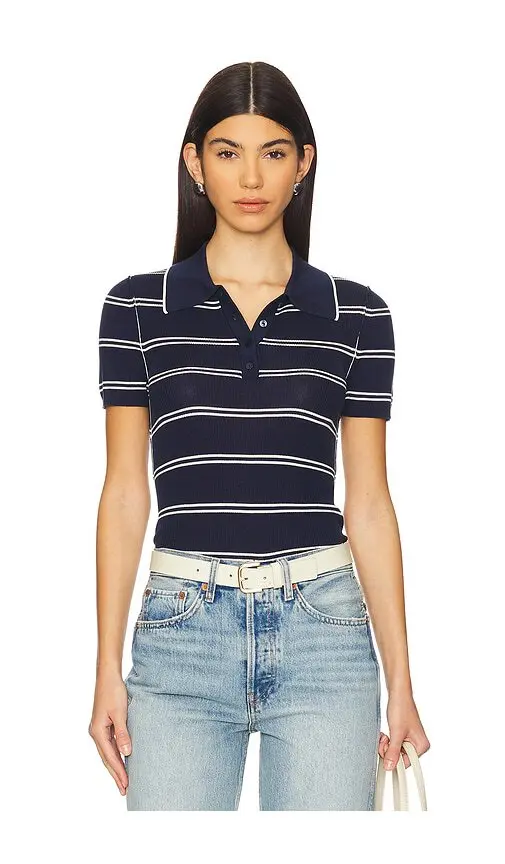 Simkhai Matty Short Sleeve Polo