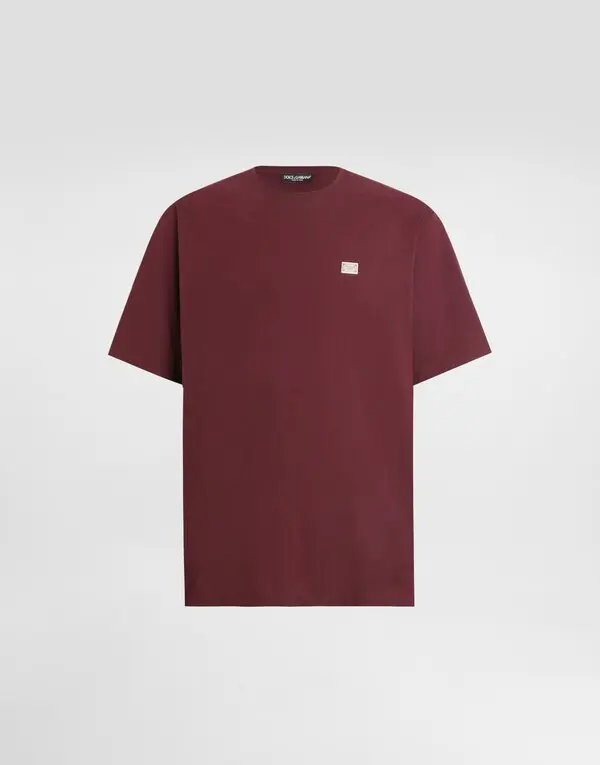Dolce & Gabbana Cotton T-shirt With Tag - Bordeaux