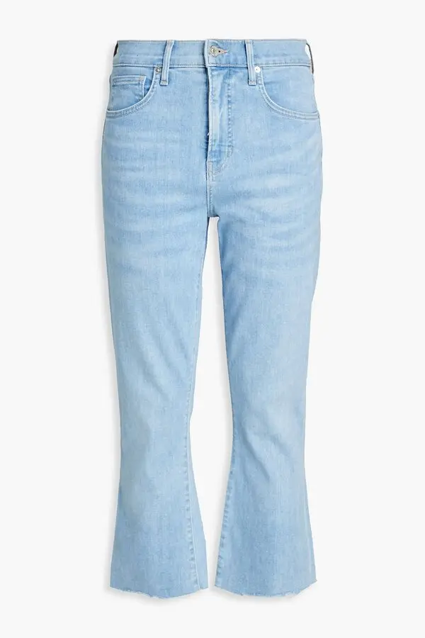 Veronica Beard Carly High-rise Kick-flare Jeans - Light Denim