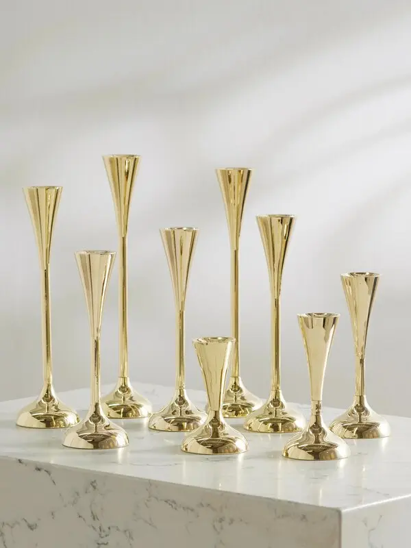 FOURTH STREET Drip Set Of Nine -tone Candleholders