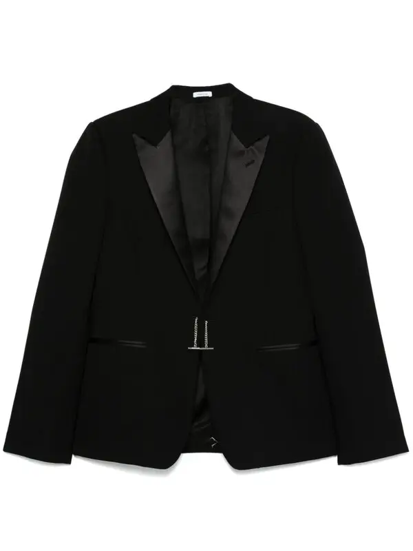 Alexander McQueen Chain-embellished Blazer - Black