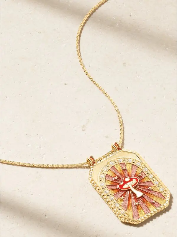 MARIE LICHTENBERG Mushroom Scapular Necklace