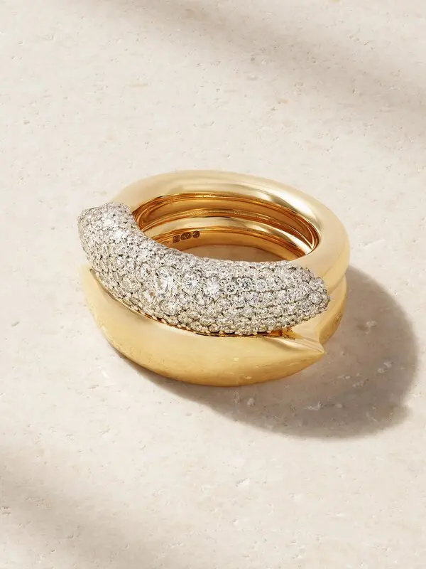 UNIFORM OBJECT Shard 18-karat Diamond Ring