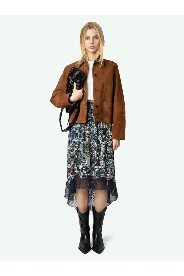 Zadig&Voltaire Joslin Printed Skirt - Blue