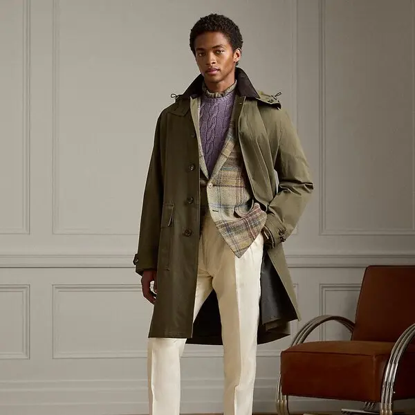 Ralph Lauren Olson Twill Hooded Coat
