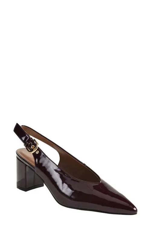 Chinese Laundry Menny Pointed Toe Slingback Pumps - Berry