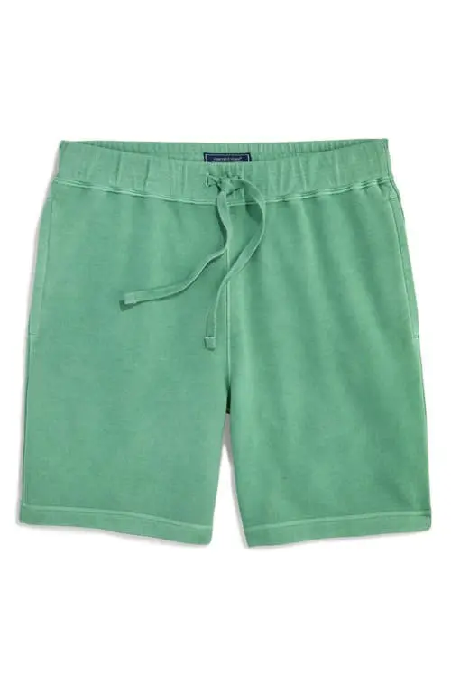 Vineyard Vines Cotton French Terry Drawstring Shorts - Starboard Green
