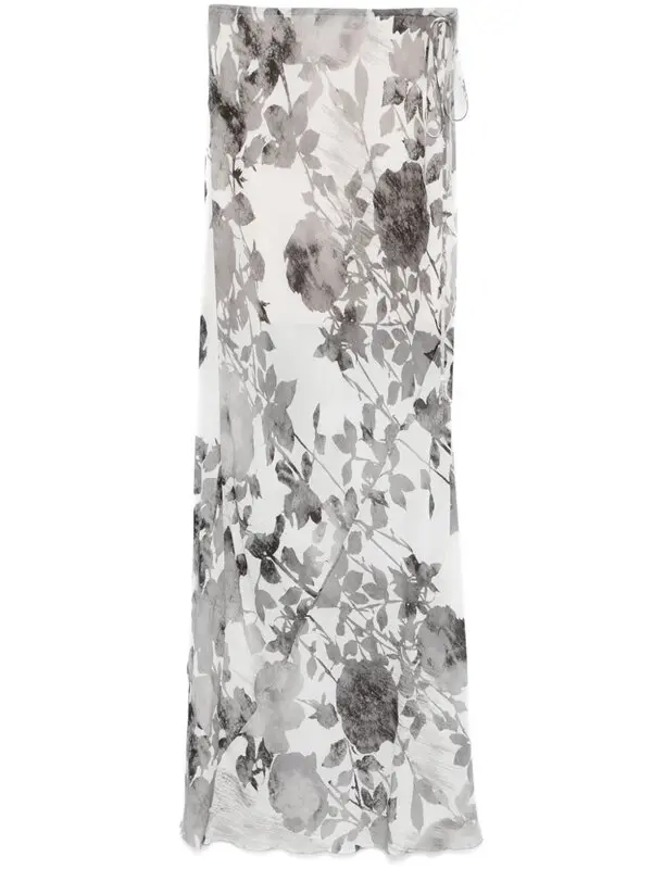 Patrizia Pepe Flower-print Maxi Skirt
