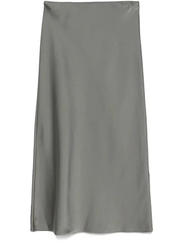 Patrizia Pepe Satin Midi Skirt