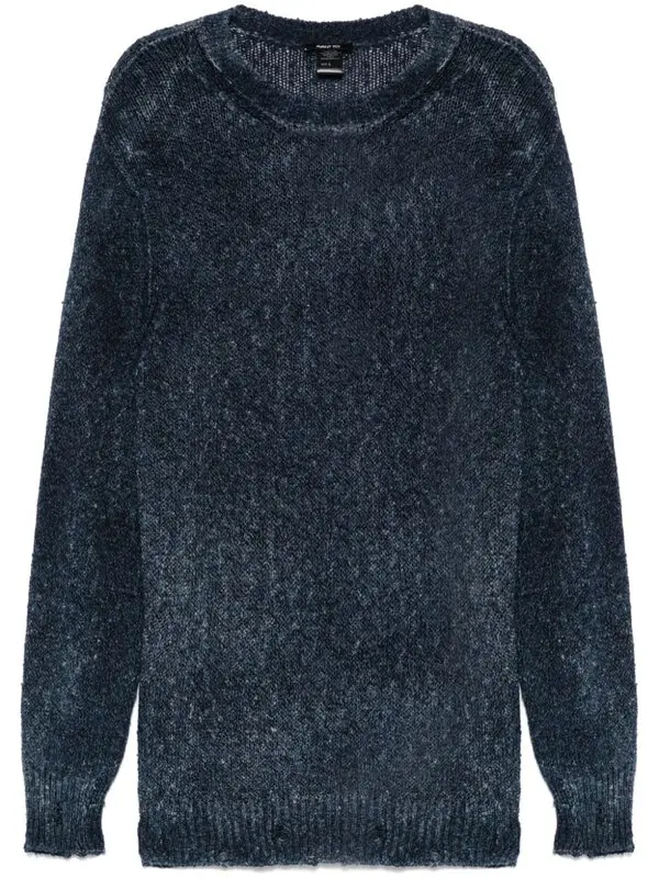 Avant Toi Distressed-effect Sweater - Blue