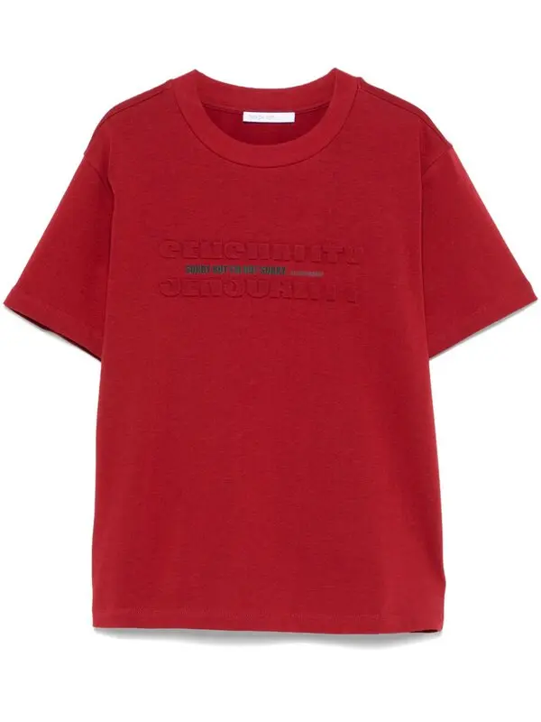 Patrizia Pepe Slogan-embossed T-shirt