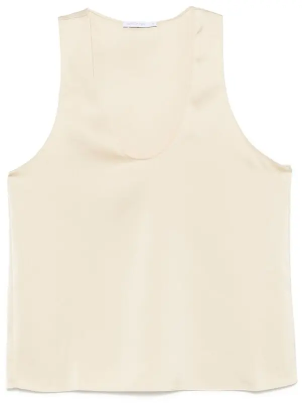Patrizia Pepe Satin Top - Neutrals