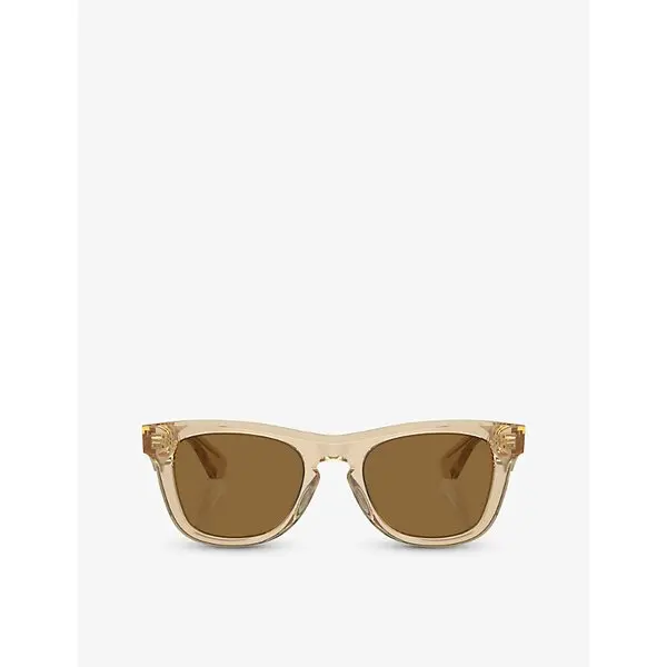 Burberry Be4426 Square-frame Acetate Sunglasses - Brown