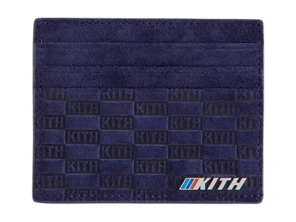 Kith X Bmw Monogram Suede Card Holder