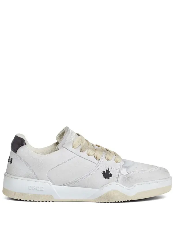 Dsquared2 Spiker Sneakers - M4041 Bianco Sporco+argento+nero