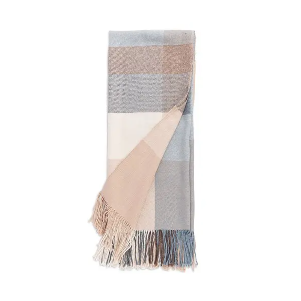 AMITY HOME Laka Plaid Alpaca Throw, 50 X 60