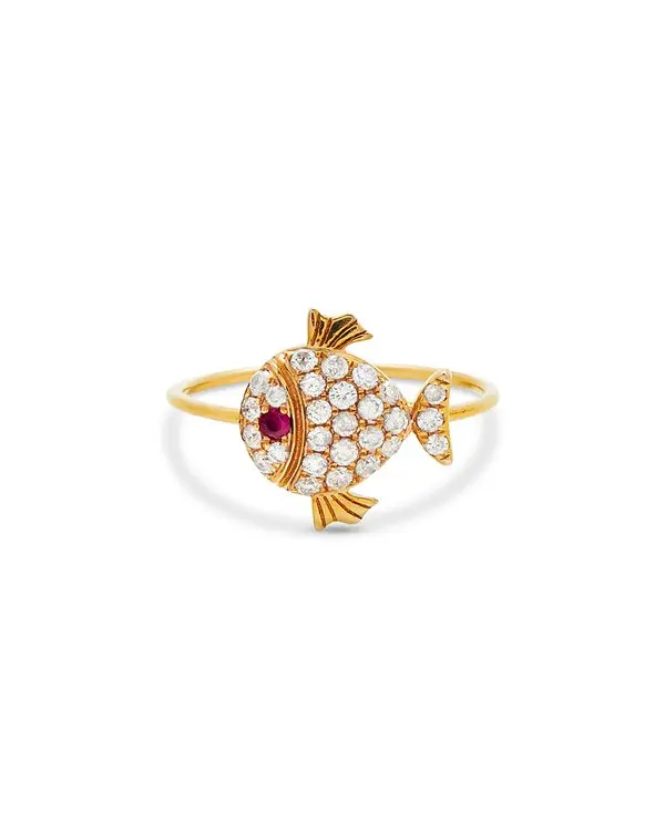Yvonne Léon Little Fish Ring