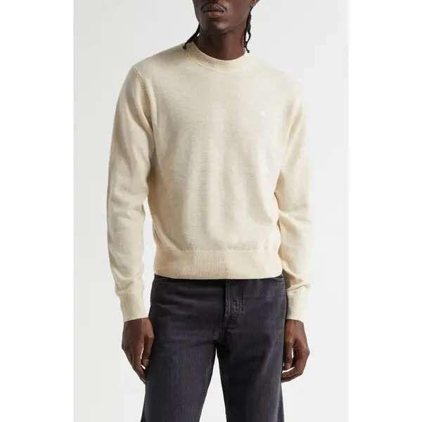 Acne Studios Wool & Yak Hair Sweater - Oatmeal Melange