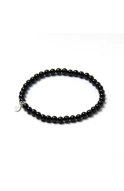 TINY RITUALS Tourmaline Beaded Bracelet - Black