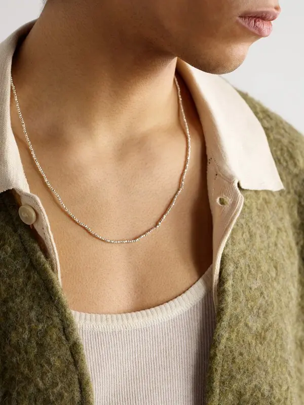 M. Cohen By Maor Noix Sterling Beaded Convertible Necklace - Silver