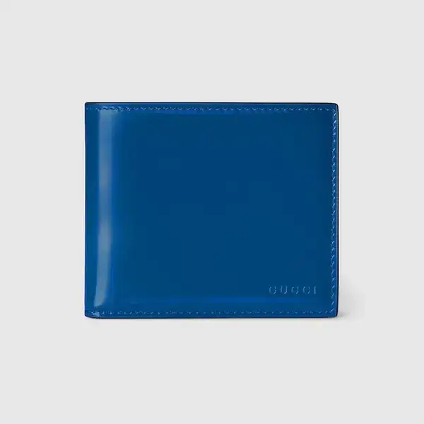 Gucci Bi-Fold Embossed Wallet Leather - Blue | Editorialist