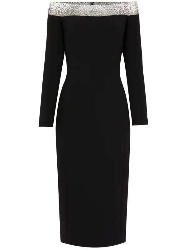 Jenny Packham Calypso Mid-length Dress - Black