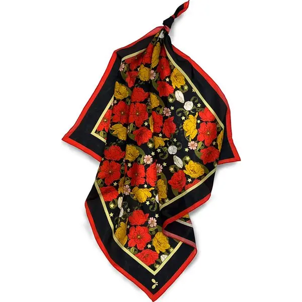 Henelle Silk Bandana - Night Bloom