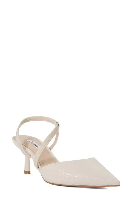 Dune London Pointed Toe Pump - Ecru