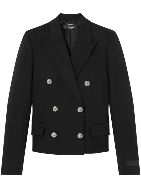 Versace Double-breasted Blazer - Black