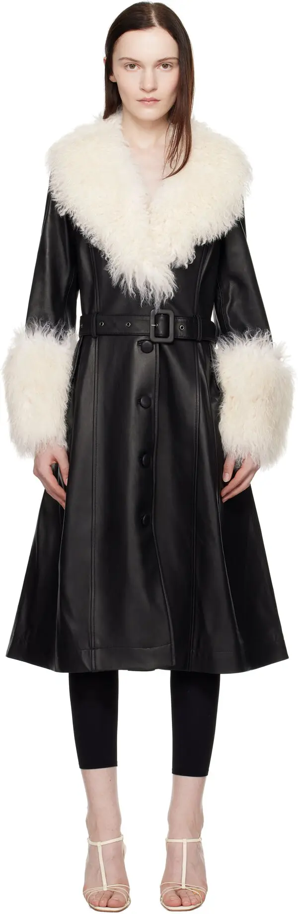 Black Saks Potts Foxy Coat Sale Saks Potts Foxy Shearling Coat