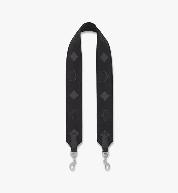 Mcm Aren Monogram Webbing Shoulder Strap