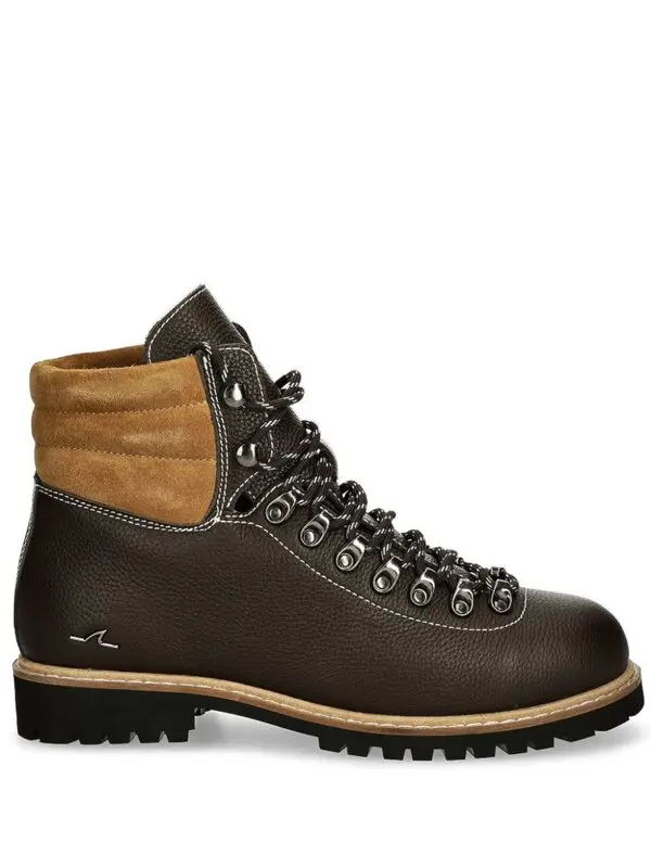 Paul & Shark Lace-up Ankle Boots - Brown