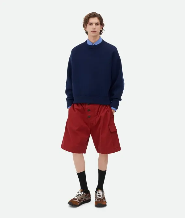 Bottega Veneta Cotton Twill Shorts