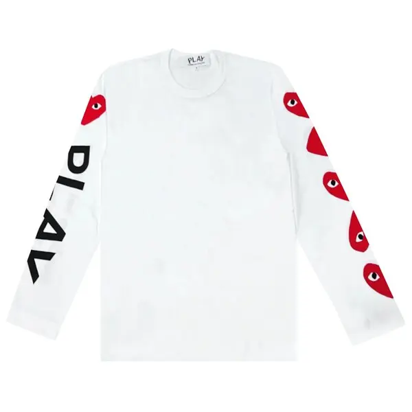 Play Comme Des Garcon Heart Print T-shirt