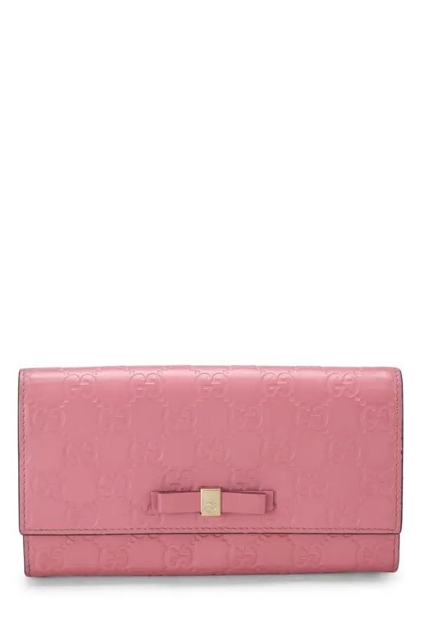 Gucci Ssima Continental Bow Wallet