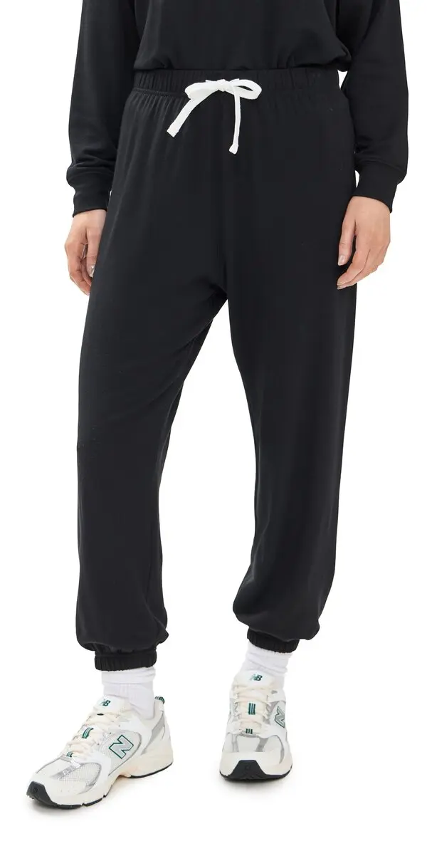 Splits59 Andie Oversized Fleece Sweatpants - Black