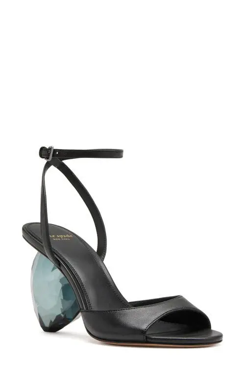 Kate Spade New York Heart Ankle Strap Sandal - Black