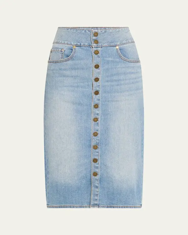 Ramy Brook Karter Denim Skirt - Light Wash