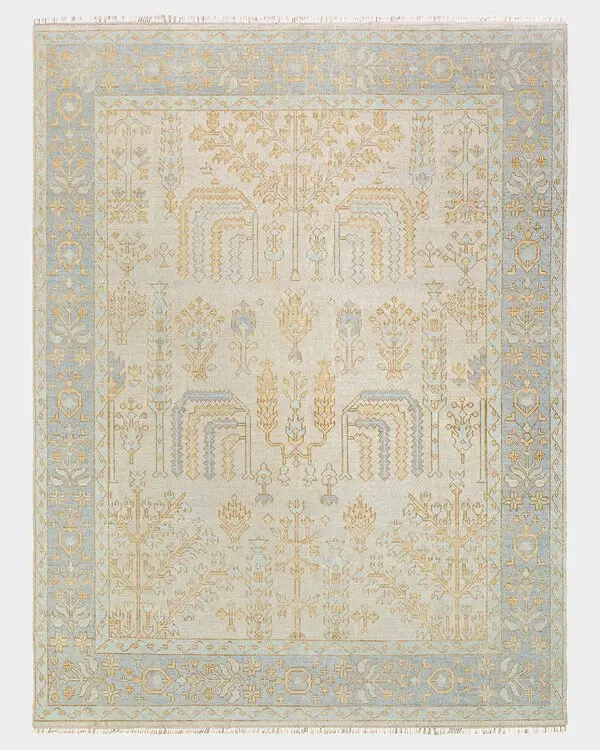 SURYA RUGS Ushak Hand-knotted Rug, 6' X 9