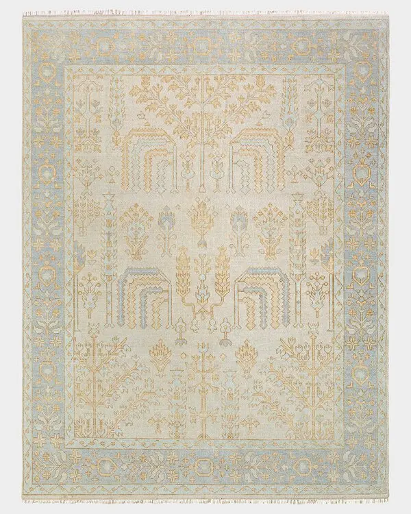 SURYA RUGS Ushak Hand-knotted Rug, 8' X 10