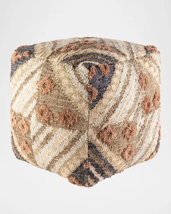 SURYA Luanda Handwoven Pouf