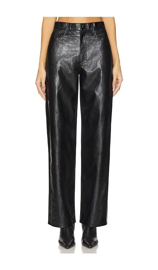 Rag & Bone Shea Faux Leather Foil Pant