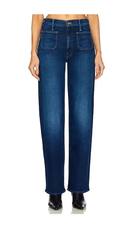 MOTHER The Patch Pocket Rambler Zip Sneak Jeans