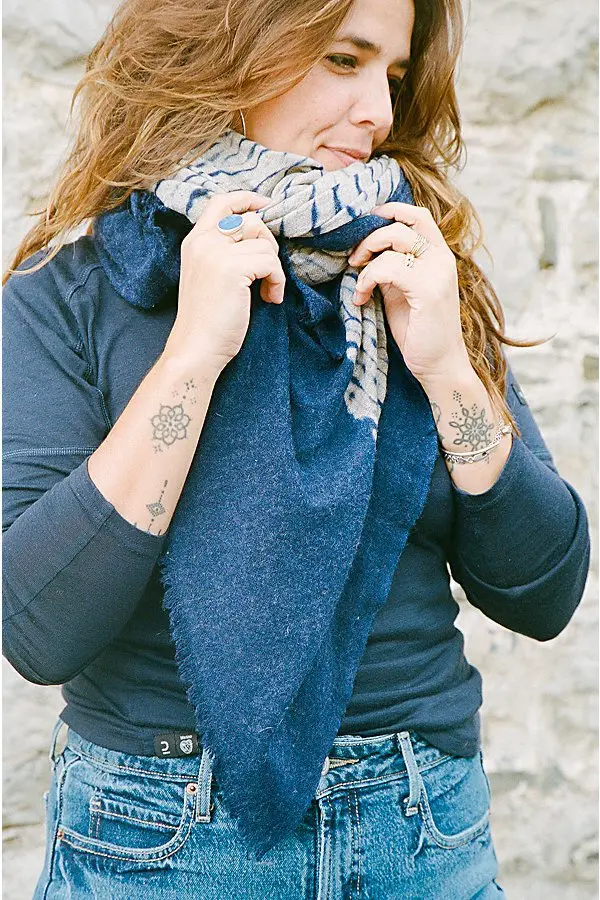 BE DEVA Vali Merino Wool Tie Dye Scarf
