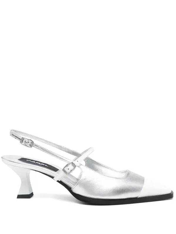 CAREL 50mm Cecile Pumps - Silver