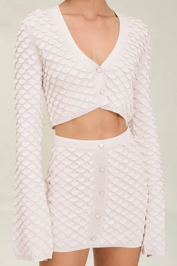 Devon Windsor Vanessa Mini Skirt - Neutral